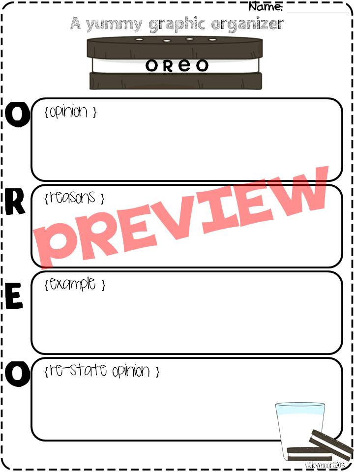 Opinion Writing ~ Double stuff my OREO - Teaching & Much Moore
