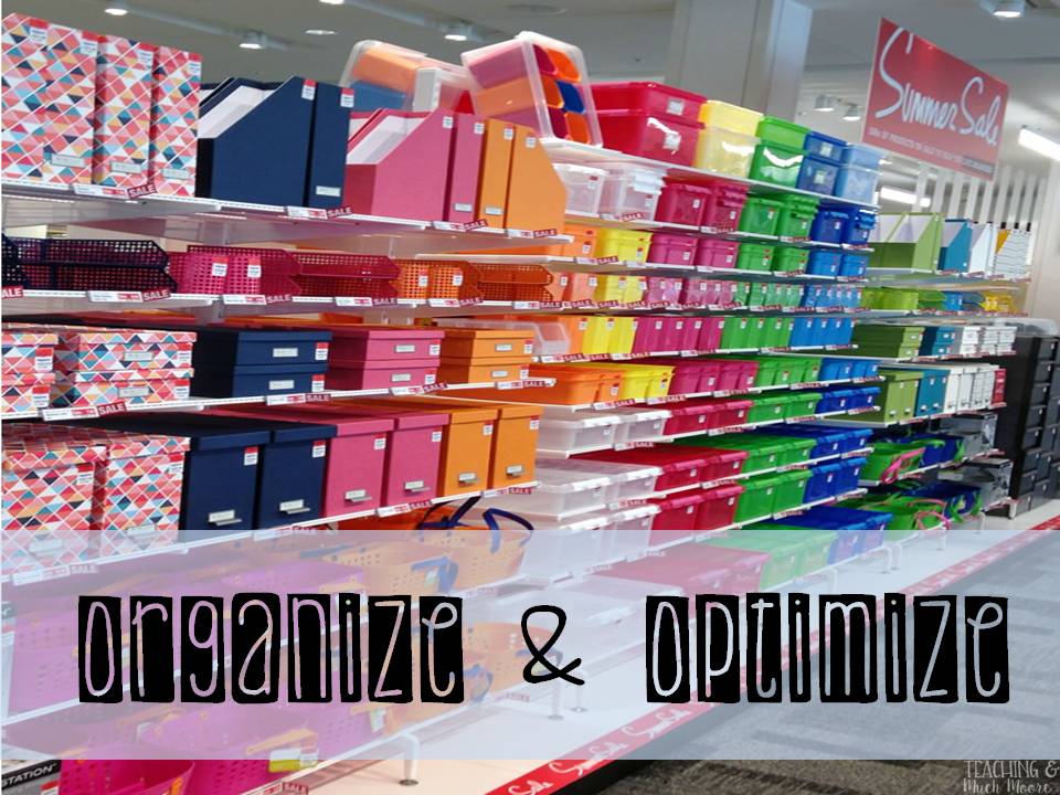 Organize Me - Teaching & Much Moore