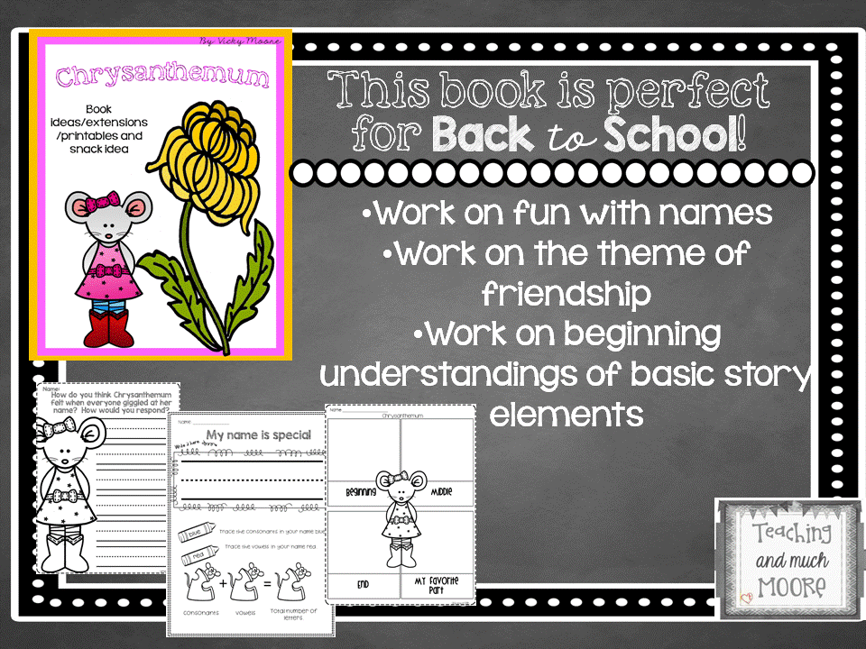 Picture book response ideas - Teaching & Much Moore