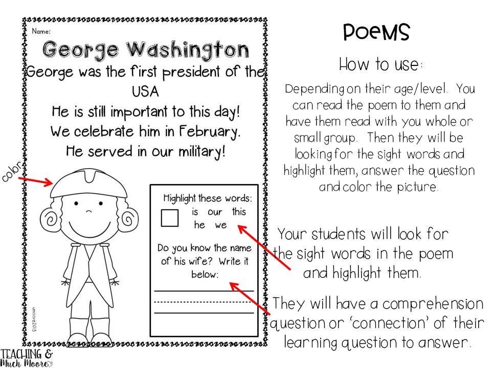 Presidents' Day Ideas for the Classroom - Teaching & Much Moore