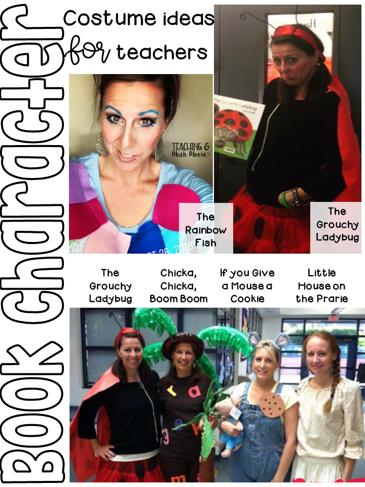 Halloween Book Character Costume Ideas for Teachers - Teaching & Much Moore