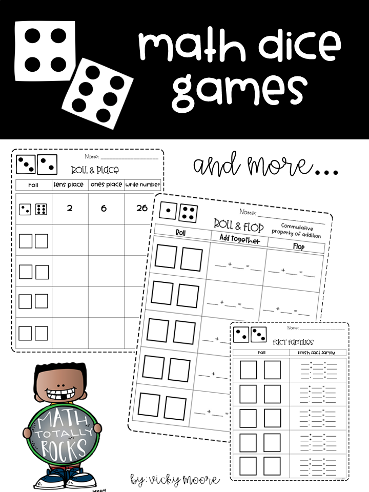 Math and Dice hands on activities - Teaching & Much Moore