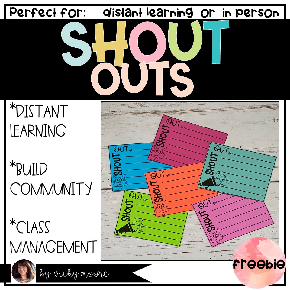 Shout Outs to build community at your school - Teaching & Much Moore