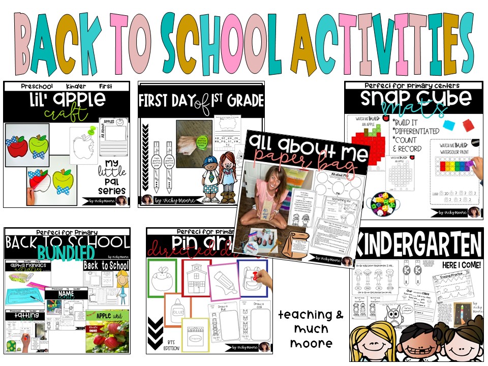 Back To School crafts, Ideas and Activities - Teaching & Much Moore