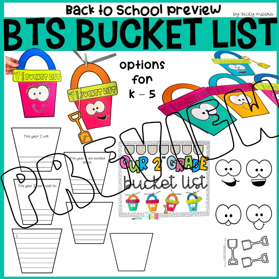🌟 Back to School Bucket List Craft & Writing Activity for K–5 ...